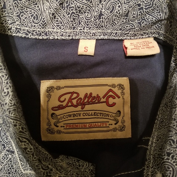Rafter C | Shirts | Rafter C Western Paisley Shirt Size Small | Poshmark